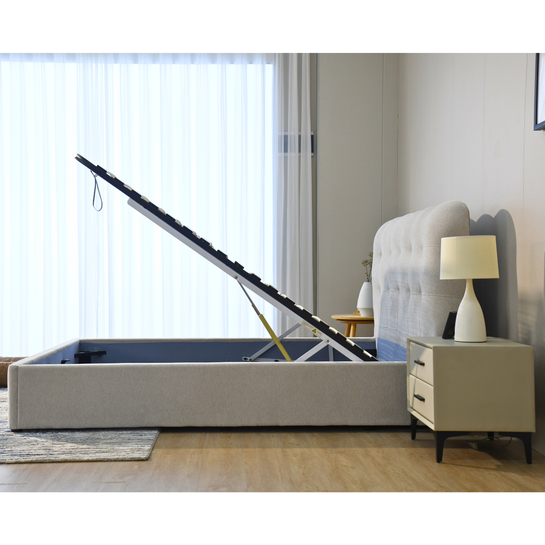 Nora Gas Lift Storage Bed - 400kg Capacity | Hydraulic Underbed Storage ...